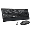 Wireless Keyboard and Mouse Combo, E-YOOSO 2.4G Cordless Full-Sized Ergonomic Keyboard Mouse ...