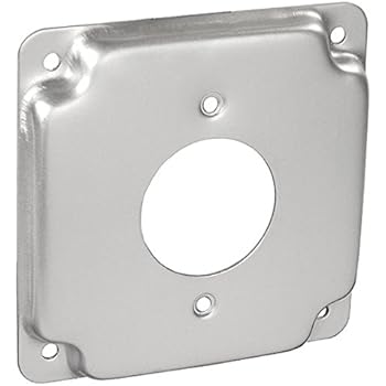 4 Inch Square 1/2 Inch Raised Two Single Receptacle 1.406 Inch ...