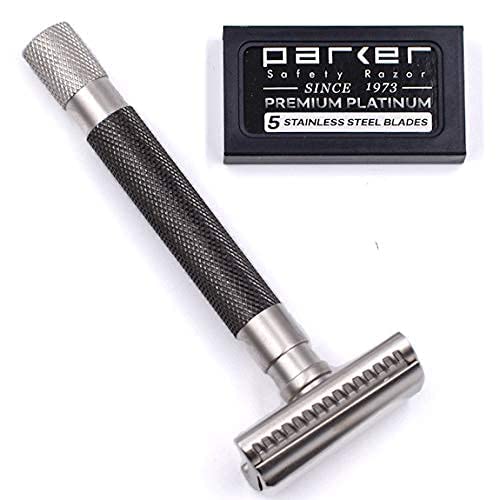 Parker Safety Razor, Semi Slant Safety Razor and 5 Parker Premium ...