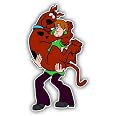 Amazon.com - Scooby Doo Shaggy Cartoon - Sticker Graphic - Auto, Wall ...