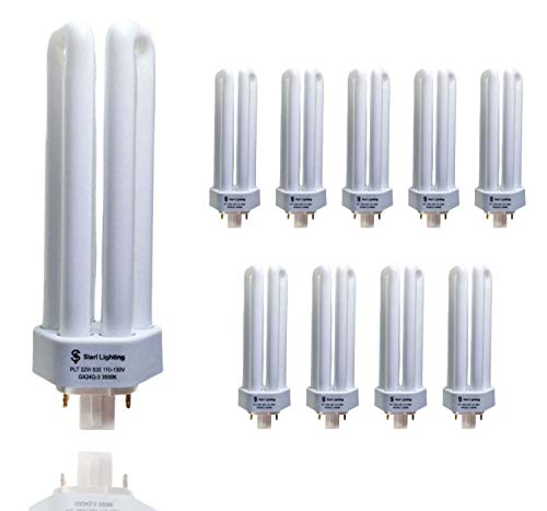 Sterl Lighting – 32 Watt PLT CFL Triple Tube Light Bulb 4 Pin 32W 835 GX24Q-3 for Wall Sconces ...
