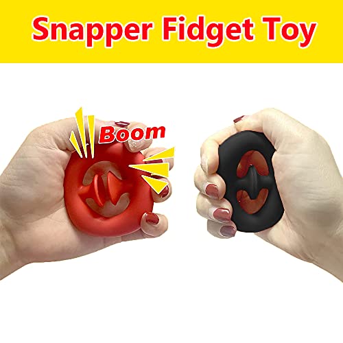 [4 Pack] Snapper Fidget Toy, Stress Relief Snapper Finger Fidget Toy ...