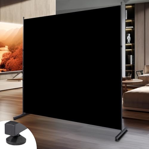 Room Divider 6FT Single Panel Privacy Screen, 71'' Wide Fabric Indoor ...