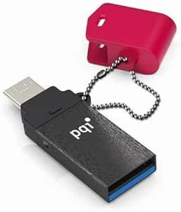 Amazon.com: PQI 64GB Connect 301 OTG USB Flash Drive - USB3.0 Red ...