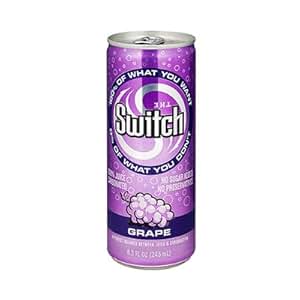 Amazon.com : The Switch Sparkling Juice, Grape, Case of 24 - 8.3 Ounce ...