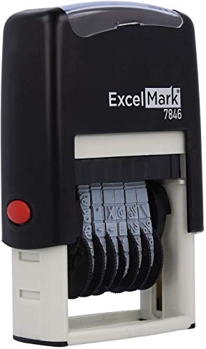 Number Stamp, Self Inking, Red Numbering Stamp, 6 Digit | Pricepulse