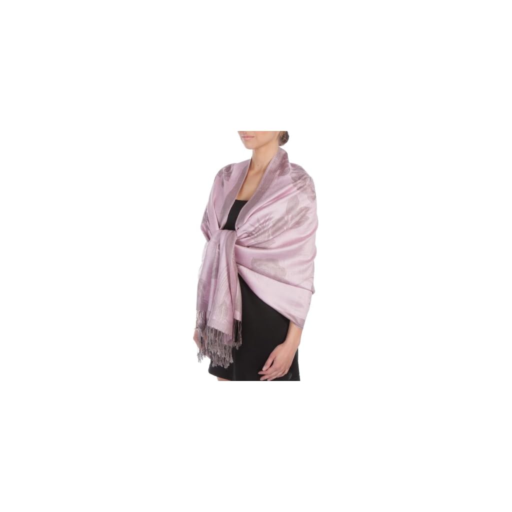 Sakkas Two Tone Rose Pashmina Scarf/Stole/Wrap | Buy Scarves and Wraps