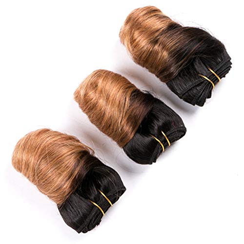8 Inch Ombre Bundles Loose Wave Human Hair Bundles T1B/27 Ombre Hair ...