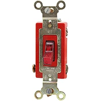 Pass & Seymour PS20AC1-RPL Extra Heavy Duty Grade Lighted Pilot Toggle ...