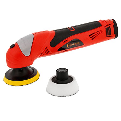 Custom Shop Professional 3" Cordless Mini Rotary Polisher Kit with 8-3 ...