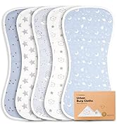 Amazon.com: 5-Pack Organic Burp Cloths for Baby Boys and Girls - Ultra ...