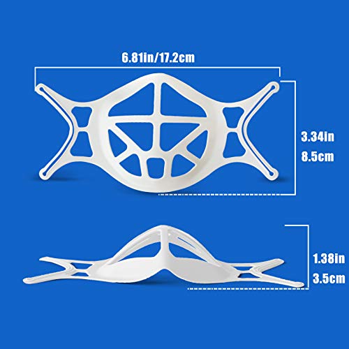 10 Pack Upgraded 3D Silicone Face Mask Bracket - Face Mask Inner ...