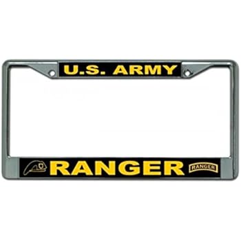 Amazon.com: TAG FRAMES (MILITARY) US Army Ranger License Plate Frame ...