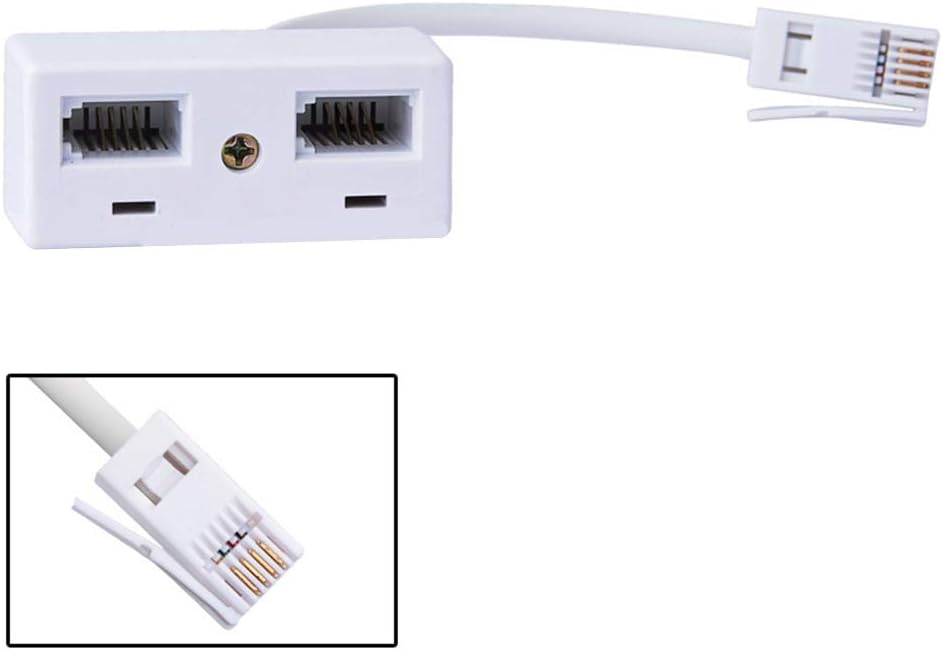 Way RJ11 BT Plug to Telephone Socket Adaptor One Point Two British ...