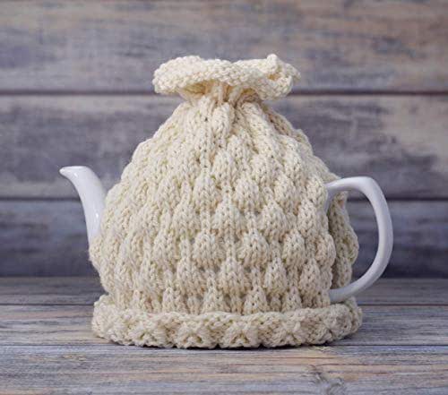Amazon.com: Aran Teapot Cozy Tea Pot Cosy Wool Cover Cosie Knit Warmer ...