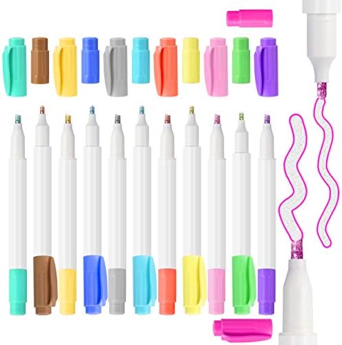 سعر 12Pcs Double Head Double Line Contour Pen Set Marker Glitter ...