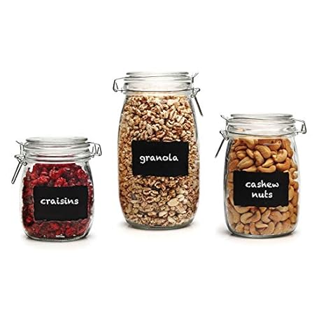 Mua Circleware Chalkboard Home Glass Canisters with Swing Top Hermetic ...