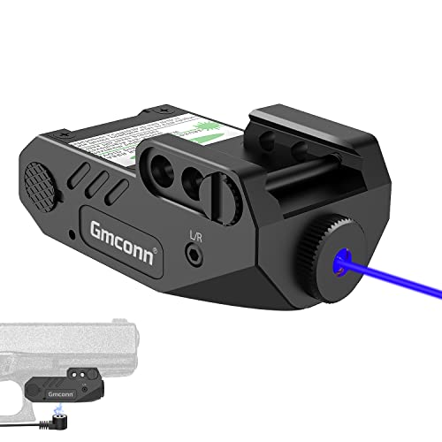 Gmconn Pistol Blue Green Laser Sight with Rechargeable Magnetic USB ...