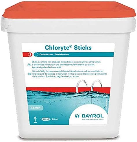 Bayrol Chloryte Sticks – Langsames Chlor-Stick, 300 g, 4,5 kg: Amazon ...