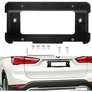 Amazon.com: Rear License Plate Bracket Frame- Compatible BMW 1 to 6 Series Mount Tag Holder with ...