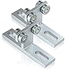 ARLBA 2 Pack Heavy Duty 4 Wheel Trolley Strut Channel Trolley Assembly ...