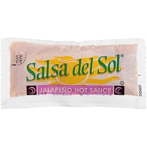 Amazon.com : Salsa Del Sol Jalapeño Hot Sauce Single Serve Packet (0.32 ...