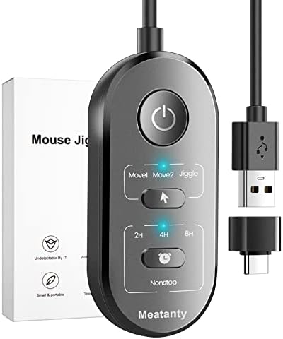 meatanty 3 in 1 Mouse Jiggler USB Mouse Mover with Timer, Separate Mode ...