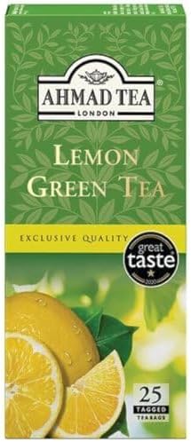 Ahmed Tea Green Tea with Lemon 25 Teabags price in Egypt | Amazon Egypt ...