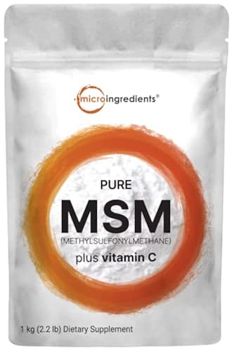 MSM(Methylsulfonylmethane) Powder,1 KG | 2000mg Perserving, MSM Crystal ...