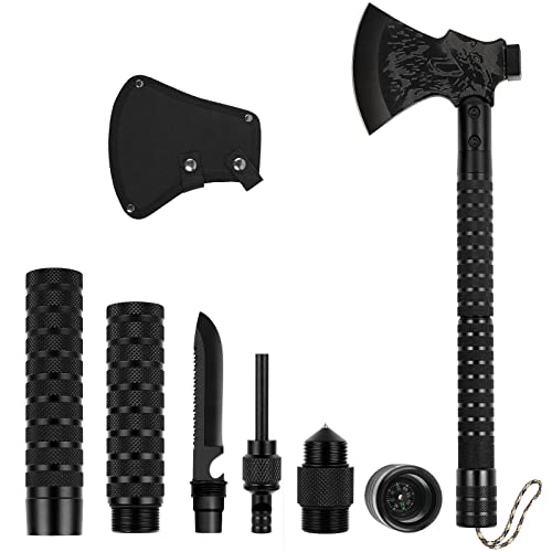 Vrisa Multitool Axe Camping Axe Tactical Hatchet Folding Portable ...