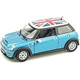 Amazon.com: Die Cast Mini Cooper, Colors dark green, sky blue, red ...