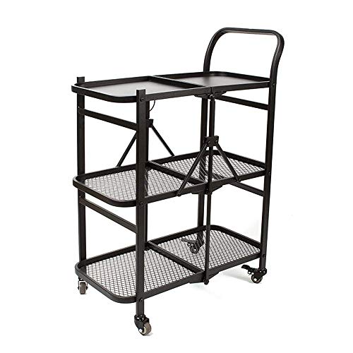 ZGQA-GQA Folding Storage Wheel cart - Removable Collecting cart Home ...