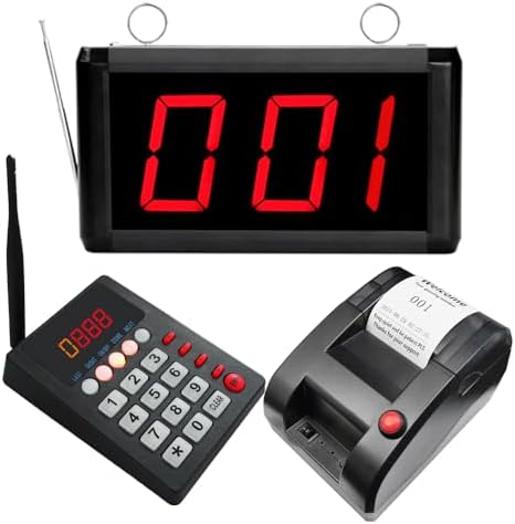 Take a Number System Wireless Queue Calling System with Thermal Printer ...