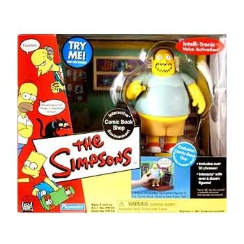Amazon.com: SIMPSONS " COMIC BOOK SHOP " w/ COMIC BOOK GUY MIB: Toys ...