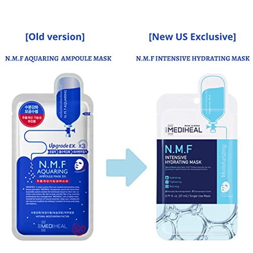 Mediheal Sheet Mask Heroes, NMF, Tea Tree, Collagen, WHP, DNA, HDP, 6 Variety Pack |Korean ...