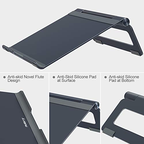 Nulaxy Adjustable Laptop Stand, Laptop Riser, Aluminum Notebook Holder ...