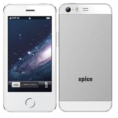 Spice Full Touch Dual Sim Phone - M6112 Silver: Amazon.in: Electronics