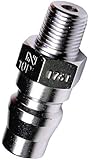Nitto Kohki Hi Cupla 30PH Quick Connect Pneumatic Coupler Plug, 3/8" Size, Hose Barb, 218 PSI ...