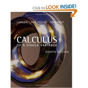 Calculus of a Single Variable By Ron Larson (8th Edition): J.K: Amazon ...