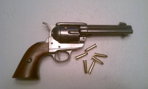 Buy 1873 Lone Ranger Peacemaker Non Firing Replica Gun (4.75" Barrel ...