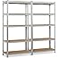 Gorilla Rack GRZ6-3618-5BIMP 5-Shelf 36-by-18-by-72-Inch Shelving Unit ...