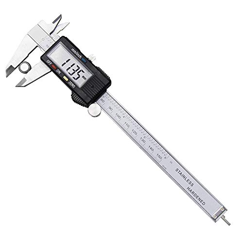 YKS 6 Inch Carbon Fiber Composite Vernier Digital Caliper Ruler With ...