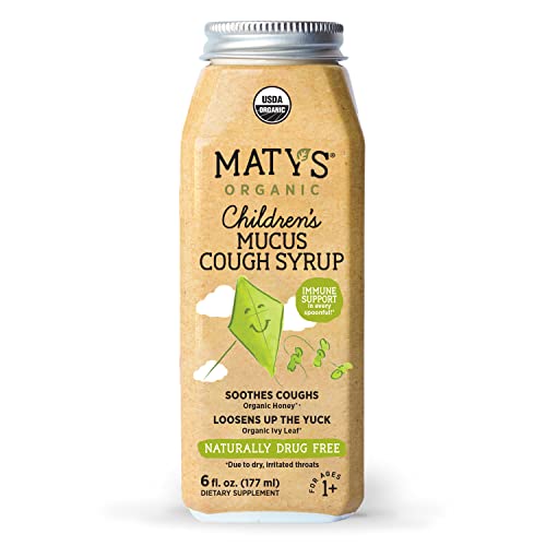 Maty's Organic Children's Mucus Cough Syrup, Made with Organic Honey ...