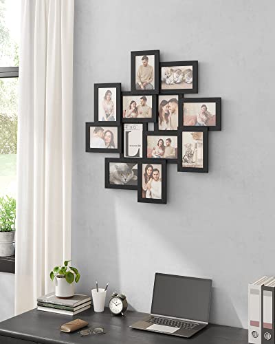 SONGMICS 4X6 Collage Picture Frames, 12-Pack for Wall Decor, Black ...