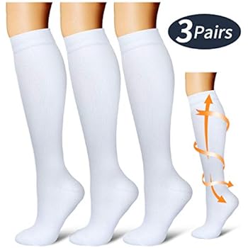 Amazon.com: Prestige Medical Nurse Compression Socks, White: Health ...