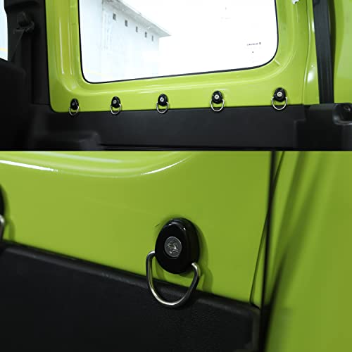 YOCTM 10-PACK Metal Tie-Down Anchors D-Ring Buckle for Suzuki Jimny JB64 JB74W 2019 2020 2021 ...