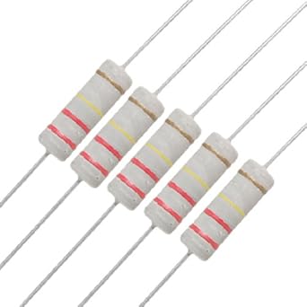 Uxcell a11101900ux0305 10 x 3W 500V 220K Ohm 220KR Metal Oxide Film ...