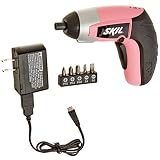 SKIL 2354-08 Pink iXO 4V Max Lithium-Ion Palm-Sized Cordless ...
