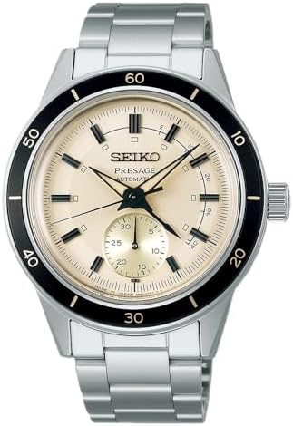 Seiko presage beige dial automatic watch for men SSA447j price in Saudi ...