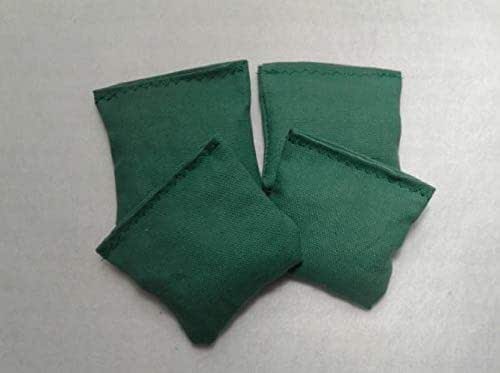Amazon.com: 3" Mini Cornhole Bags set of 4 Grass Green: Handmade